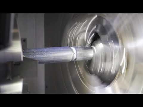 Grooving Conveyor Idlers and Roller Tubes with a Hautau RC50 tube cutoff machine.