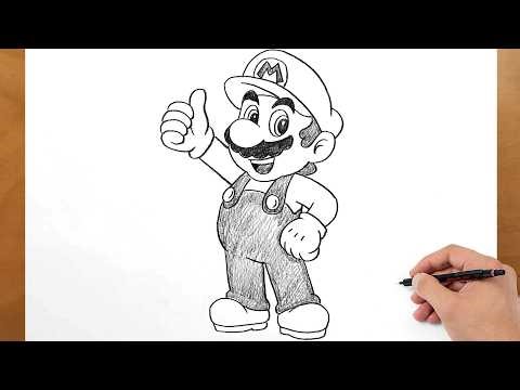 How to Draw Mario Step by Step | Easy Super Mario Drawing