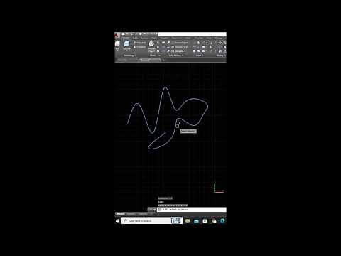 How to quickly measure a SPLINE in AUTOCAD #shorts