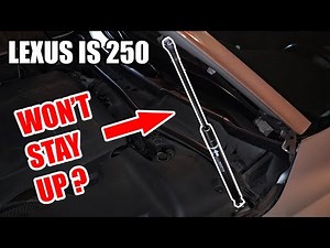 Detailed Hood Struts Replacement | Lexus IS250 2005-2013