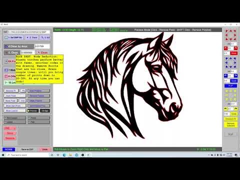 Tracing BMP image for cnc plasma cutting