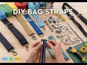 How to Make Bag Straps | DIY Adjustable Crossbody, Sling & Backpack Straps