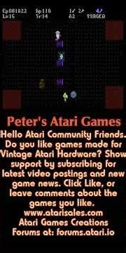 Secretum Labyrinth The Legend. Role Playing game for Atari 8-bit computers.