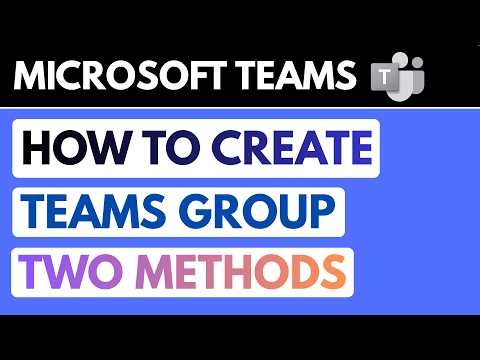 Microsoft Teams Tutorial 2026 Create Group & Channel Easily