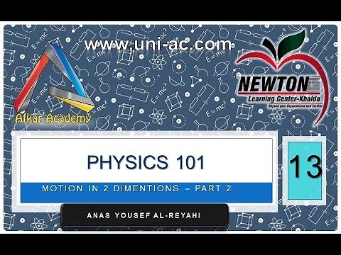 physics 101 chapter 4 Motion in 2 Dimention part 2