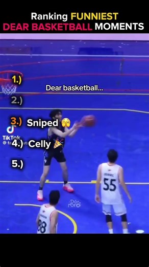 Ranking best “dear basketball” moments🏀 #funny #ranking #basketball