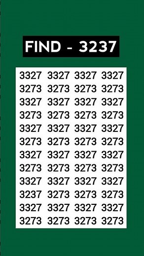 ASMR Eye Test 👁️ | Find 3237 Hidden Fast! | Most Relaxing Focus Challenge #Shorts