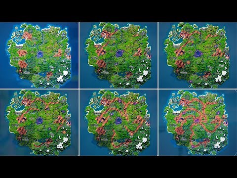 All Corruption Levels in Fortnite Chapter 2 Season 8! (Map Evolution to Cube Town)