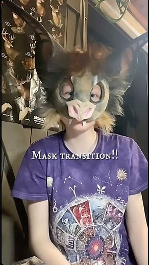 Vampire bat mask! #therian #furry #therianthrope #theriangear