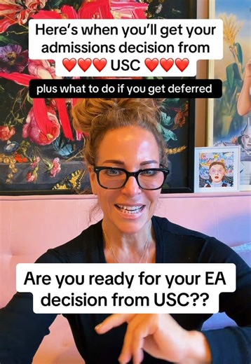 Here’s when you’ll get your admissions decision from USC (University of Southern California) plus what to do if you’re deferred ❤️💛 #usc #collegedecision #collegeacceptance #collegeapps #universityofsoutherncalifornia