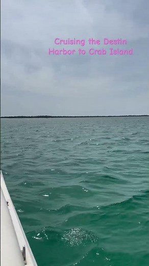Cruising with The Destin Party Pontoon #crabisland #destin