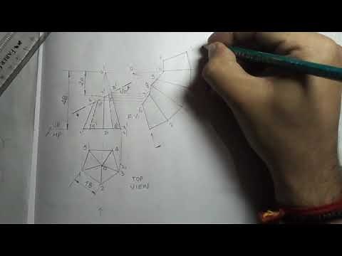 (11.15) Development of Truncated Pentagonal Pyramid