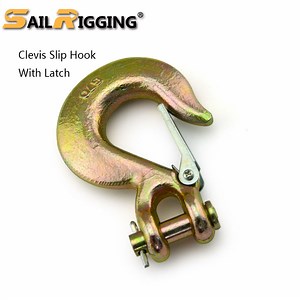 [Hot Item] G43 Galvanized Chain Clevis Slip Hook Drop Forged Carbon Steel Hook 5/16 Chain Hook
