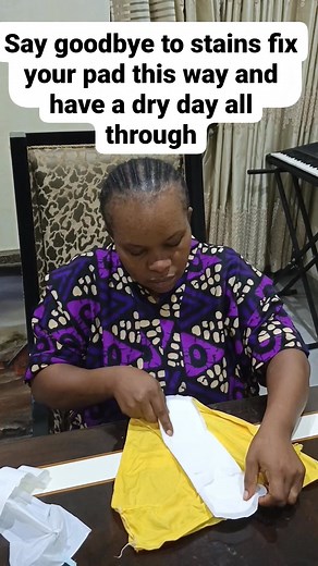 Say goodbye to stains, best way to fix your pad #funny #trending #viral | Enobong Michael