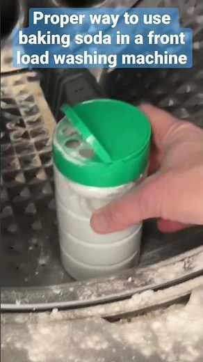 The Proper Way to Use Baking Soda in a Front Load Washing Machine #procleaningtip #shorts