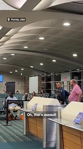 A woman erupted in a temper tantrum and attacked an airline staffer, smashing a computer and kicking him after missing multiple flights. | News.com.au