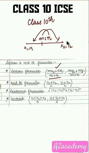 Section and mid point formulae | ICSE | class 10 #icse #class10 #mathproblems