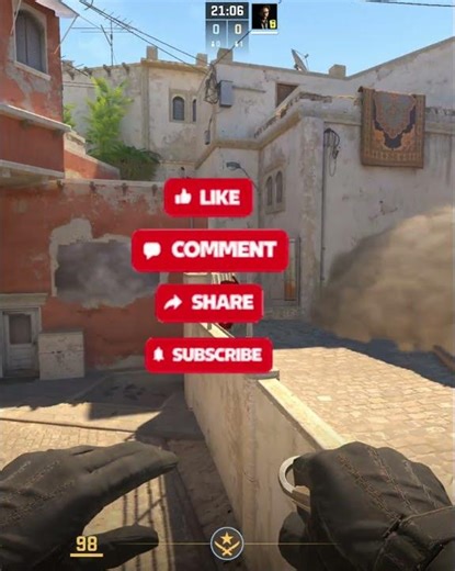 Secret Mirage Smoke: Window + Short From New Spot #cs2 #counterstrike2 #cs2tips