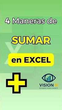 Función SUMA en Excel | Aprende a sumar números, celdas y rangos paso a paso
