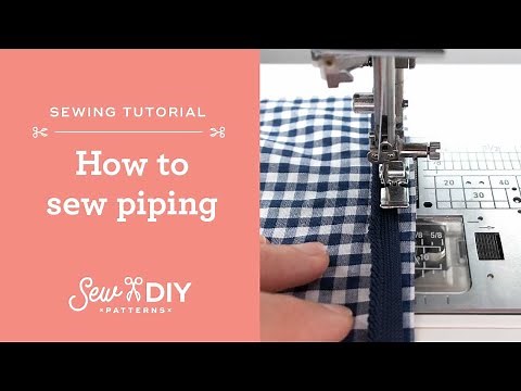 How to sew piping in a seam