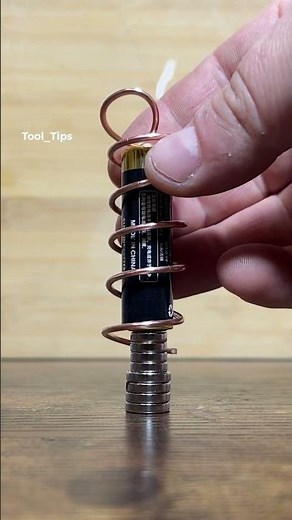 😳😲 magnet-battery-spring #shorts