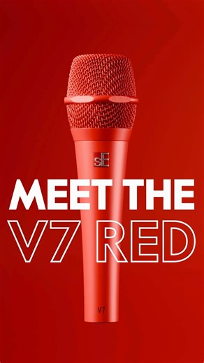 🎤 sE V7 — The Stage Legend Dynamic Microphone Now bringing power and style in bold Red, built to command every stage and venue with power and clarity. Now Available in stock. | ADR PRO SYSTEM