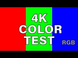 Color Test RGB 4K