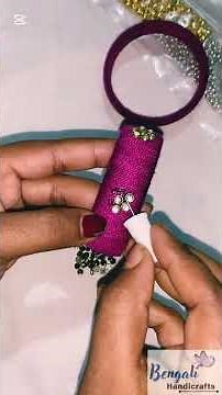 Beautiful Bangle Making at Home |Latest Bangle Design Ideas |Handmade Jewelry Tutorial #viralvideo