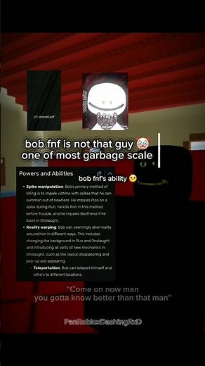 bob (Slap Battles) vs bob (fnf) | Ending This Garbage Debate 🤣 // #edit #roblox #fnf #fnfmod #1v1