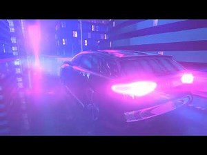 Synthwave Animation Sunset Drive Loop 1 - Creative Commons