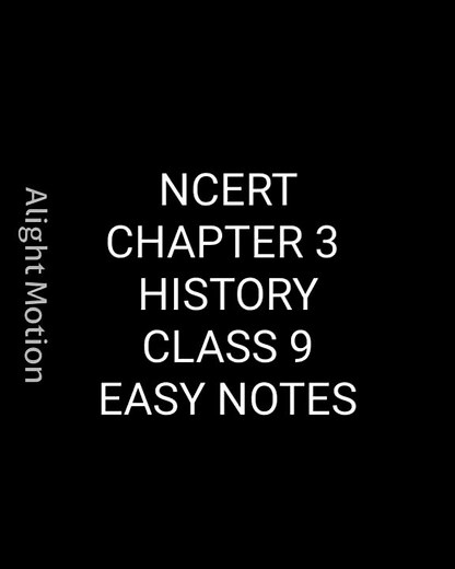 NCERT Chapter 3 history class 9 easy notes #study #davido #notes #shorts #education #ncert