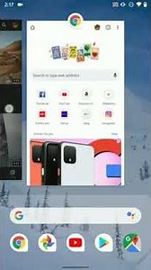 Android: Overview of the recent apps page