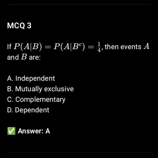 JEE Advanced–recommended MCQs from Probability 🔥 #probability #jee #jeemains #jeeadvanced #class11th