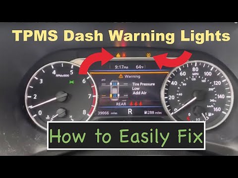 Nissan Sentra Tire Pressure Monitoring (TPMS) and Warning Dashboard Lights | How to Fix it Properly