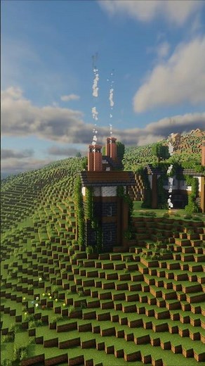 Building a House on a Cliffside in Minecraft – Timelapse Pt.4 ⛰️✨