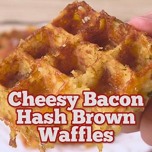 702K views · 1.3K reactions | Cheesy Bacon Hash Brown Waffles are...
