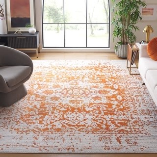 SAFAVIEH Madison Snowflake Medallion Rustic Farmhouse Distressed Rug - Bed Bath & Beyond - 12659700