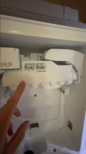 Video showing icemaker reset button