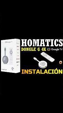 Homatics Dongle G 4k Primer Encendido Guía Básica Inicio Configuración Cómo instalar Google TV 2025
