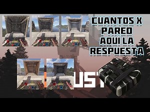 💣 Cuantos C4 se necesitan para cada PARED en RUST 💥 | Guia Rust
