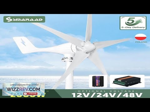 Wind Turbine Generator 2000w 2kw Horizontal 24V 12V Strong Power Magnetic Dynamo