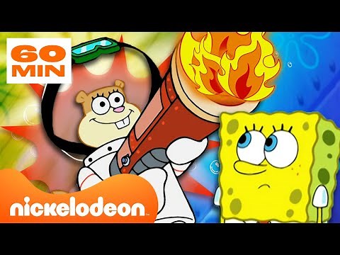 Bob l'éponge | Les expériences les plus folles de Sandy dans Bob l'éponge 🧪 | Nickelodeon France