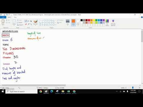 Math, Grade 6, January 22, Two dimensional figures