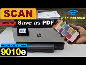 HP OfficeJet Pro 9010e Scan To PDF, Scanning Multiple Page as PDF File.
