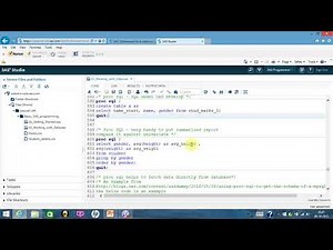 SP20 Proc SQL n Fetching data from database in SAS