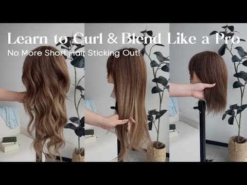 How to Curl Hair with Extensions & Blend Short Hair Seamlessly | Beginner Tutorial