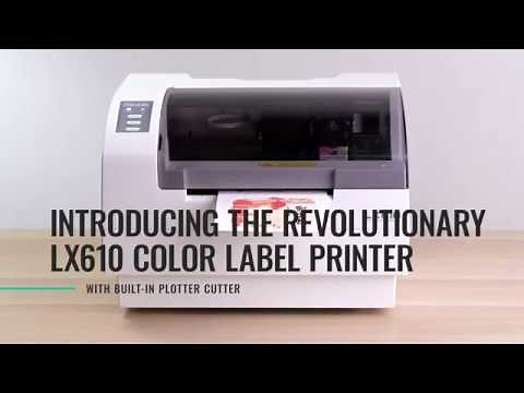 Primera LX610 Color Label Printer with Built-In Plotter Cutter - Print & Cut Your Own Product Labels