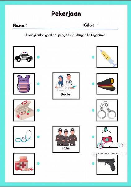 Lembar Kegiatan PAUD: Tema Pekerjaan atau Profesi