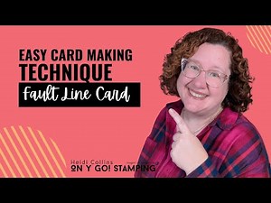 Easy Card-Making Technique for you to Try: Fault Line Cards