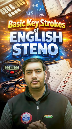 Basic Key Strokes of English Steno 🔥l #shorthand